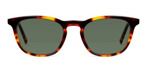 Bromley 5 S Green Tortoiseshell Square Sunglasses Specscart®