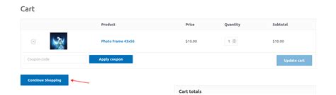 Add A Continue Shopping Button To Woocommerce Cart And Checkout Page