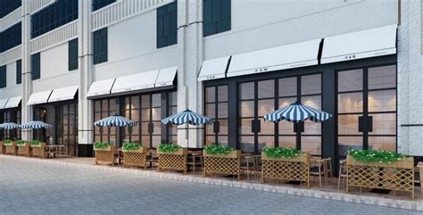 餐饮外摆商业街外摆效果图商业外摆大山谷图库