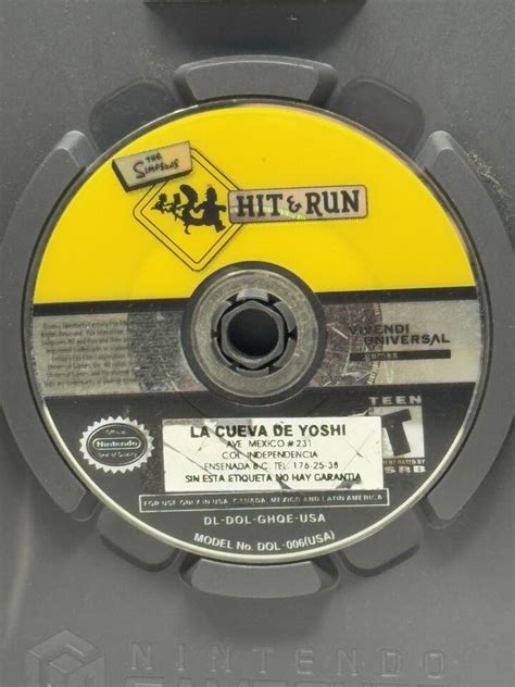 The Simpsons Hit And Run No Scratches For Nintendo Gamecube Gc