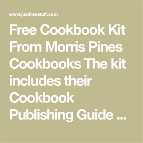 Free Cookbook Kit Get Inspired In The Kitchen