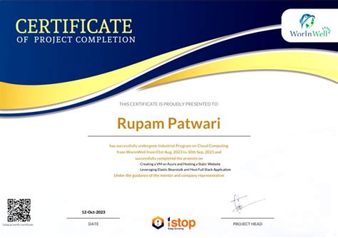 Rupam Patwari On Linkedin Successfully Completed 2 Projects On Cloud