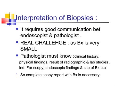 Interpretation Of Endoscopic Intestinal Biopsy Ppt