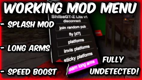 The First Working Mod Menu In The New Gtag Update Shibagt Z Lite
