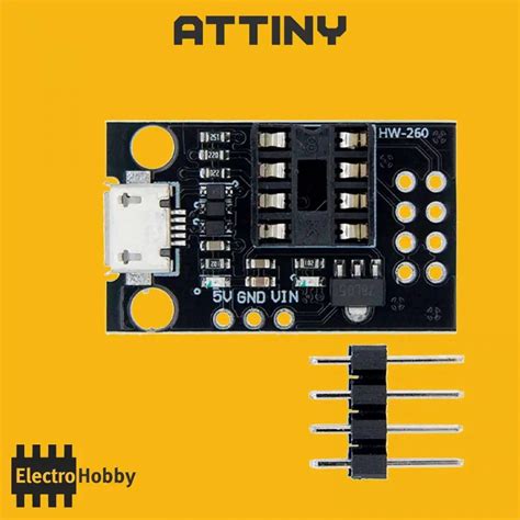 ᐉ Placa De Desarrollo Con Isp Microcontrolador Attiny Dip8