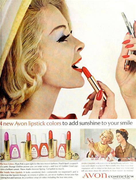 The 60s Bazaar Avon Lipstick Vintage Cosmetics Vintage Makeup Ads