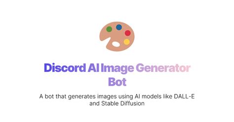 discord ai image generator bot ai chatbot