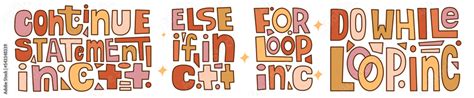set with phrases in english for programmers and coders banner