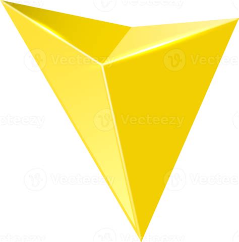 3d Render Yellow Arrow Pointer 11356566 Png