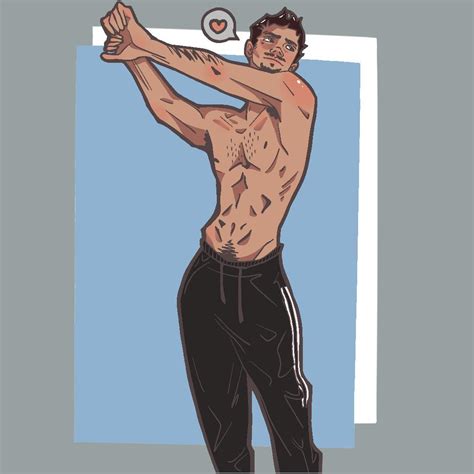 Decided To Draw My Babefriend Since Hes Always Stretching In This Pose Lol Drawing