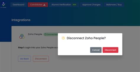 Integration Of SpringVerify With Zoho People
