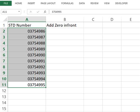 Excel How To Put 0 In Front Of Numbers Basic Excel Tutorial