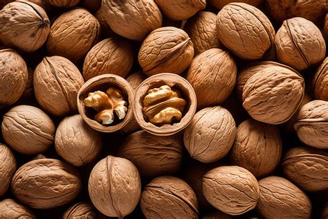 Walnuts In A Pile Background Health Nuts High Resolution Background