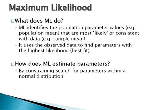 Maximum Likelihood Missing Data Rachael Bedford Mplus Longitudinal