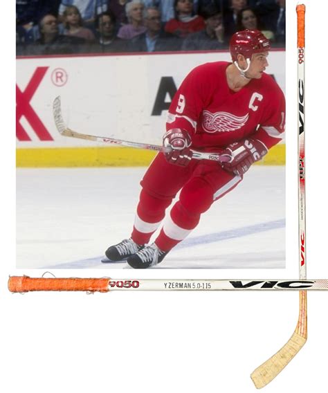 Lot Detail Steve Yzermans Mid 1990s Detroit Red Wings Signed Vic Apt