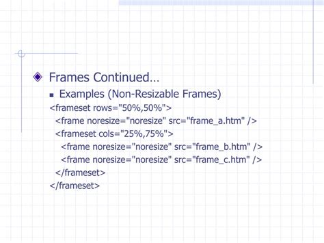 Ppt Html Tutorial Part Tables Forms Frames Powerpoint Presentation Id