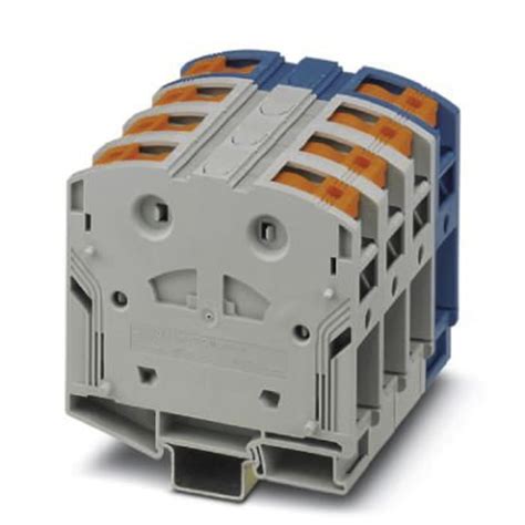 3260112 Phoenix Contact Borne Para Carril DIN Azul Gris