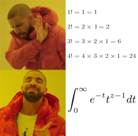 Virgin Factorial Vs Chad Gamma Function Funny School Memes Math