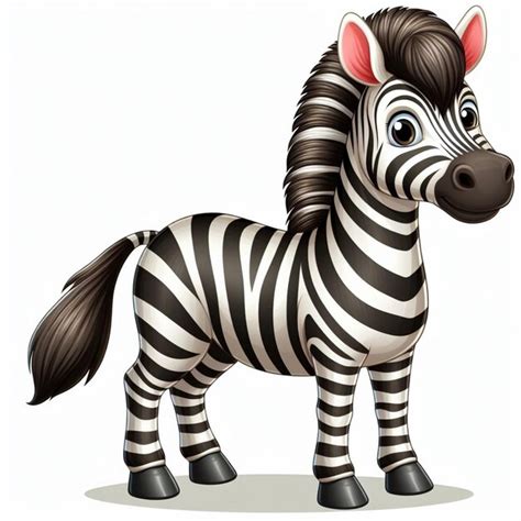 Premium Vector Cute Zebra Vector Cartoon Illustration