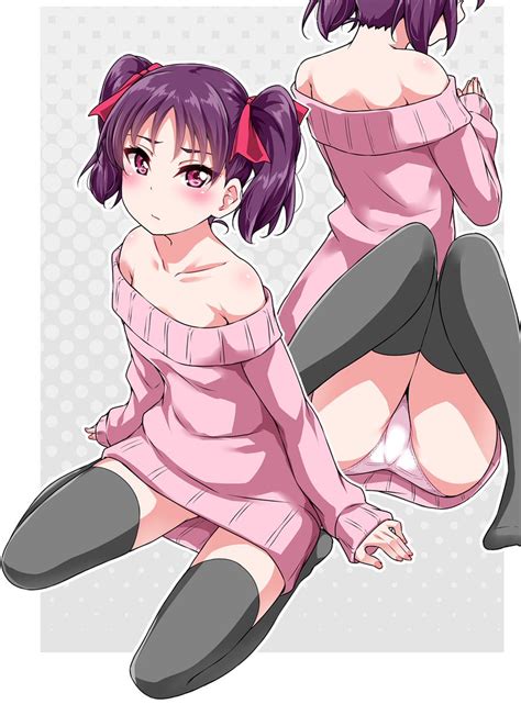 酔っ払い鬼？3月僕ラブ予定 On Twitter ツインテールの日らしいから理亞ちゃんだよね🤤🤤🤤🤤 スク水と迷ったけど今日はセーター🤤