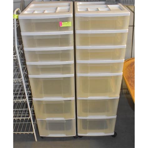 Plastic Wheeled Drawer Storage Units 4
