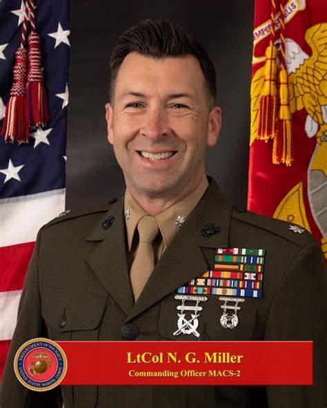 Lieutenant Colonel Nathaniel G Miller 2nd Marine Aircraft Wing