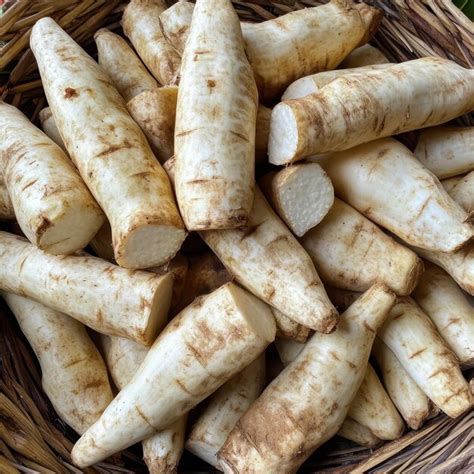 Yuca Fresh And Tasty Overwhelming Abundance Premium Ai Generated Image