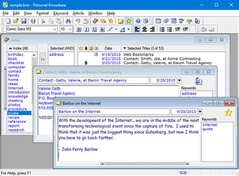 Using Personal Knowbase As Index Card Software Personal Knowbase Blog