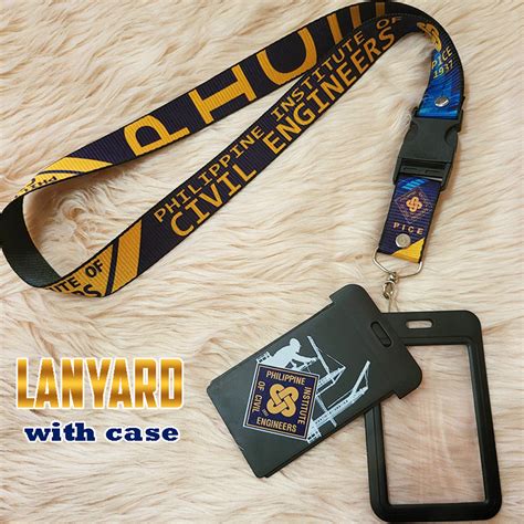 Pice Civil Engineer Lanyard Design Id Lace Id Holder Souvenir Lazada Ph