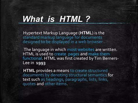 Html Presentation Ppt