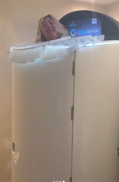 Gemma Collins Strips Naked To Burn Off Fat In A Freezing Cryotherapy