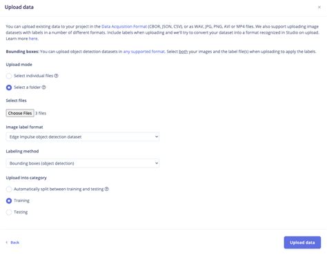 bounding box file for existing dataset edge impulse