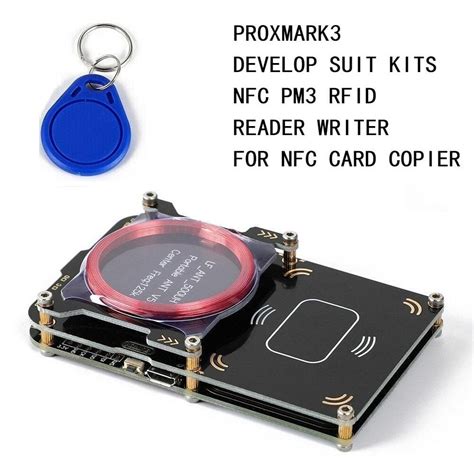 Kingfurt Portable Proxmark3 Nfc Rfid Reader Writer With Usb Cable Black Clone Crack Main Chip