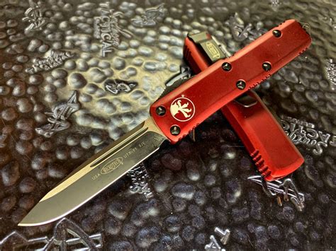 Microtech Utx 85 Single Edge Standard Merlot Southernblades