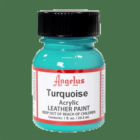 Angelus Acrylic Leather Paint Standard 1oz Turquoise Turkusowa Farba