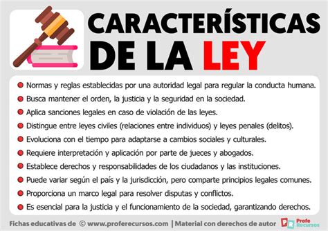 Características De La Ley