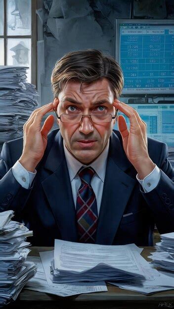 Confused And Displeased Businessman Take Off Glasses And Looking