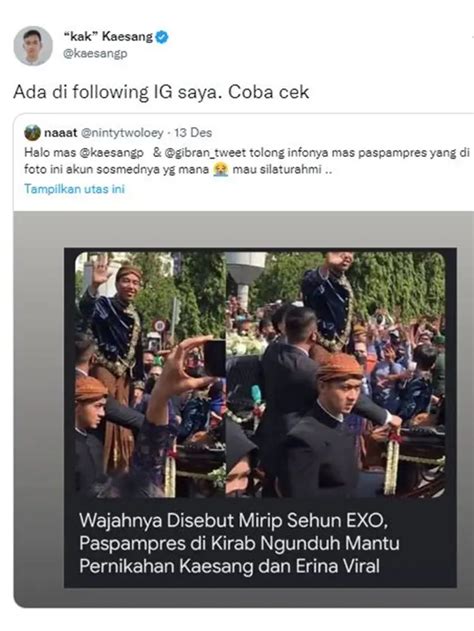 6 Potret Matsony Misturi Paspampres Viral Mirip Sehun Exo Di