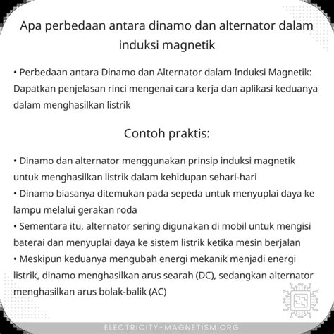 Apa Perbedaan Antara Dinamo Dan Alternator Dalam Induksi Magnetik