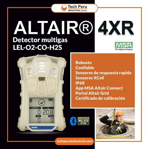 El Detector Multigas Altair4xr Tech Perú Industrial Sac
