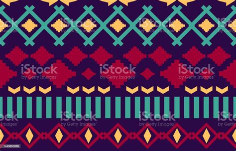 나바호어 아메리카 원주민 직물 원활한 패턴 기하학적 부족 민족 전통 배경 디자인 요소 카펫 벽지 의류 양탄자 인테리어 자수 벡터 일러스트레이션을 위한 디자인 0명에 대한