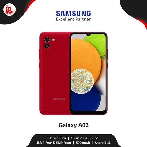 Jual Samsung Galaxy A03 4gb128gb Red Blackblue Shopee Indonesia