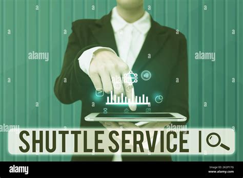 Handwriting Text Shuttle Service Conceptual Photo Vehicles Like Buses