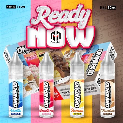 Jual Liquid Omnipod 15ml Vanilla Ice Cream 12mg Shopee Indonesia