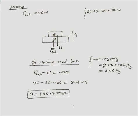 Solved Consider Two Blocks At Rest Stacked As Shown In The Figure