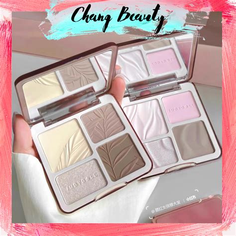 Judydoll Bảng Phấn Tạo Khối Bắt Sáng Judydoll Chính Hãng Có ánh Nhũ Tự