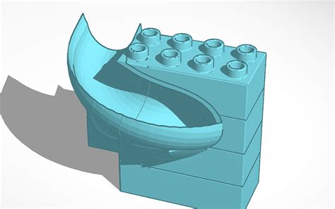 3d Design Lego Duplo Helical Descent Tinkercad
