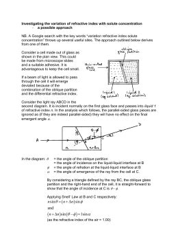 Refraction Worksheet