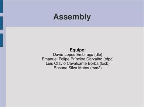 Ppt Assembly Powerpoint Presentation Free Download Id4403110