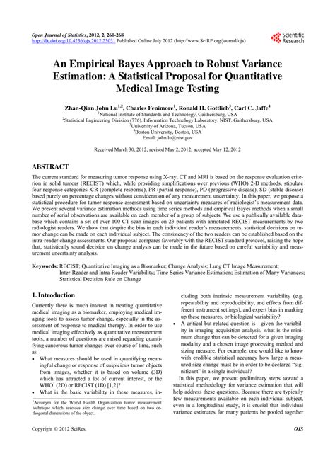 Pdf An Empirical Bayes Approach To Robust Variance Estimation A Statistical Proposal For